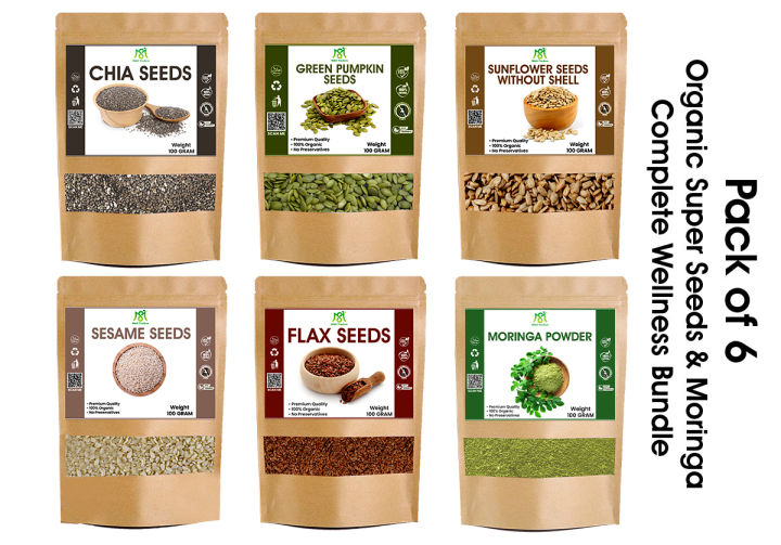 Bundle Of 6 Green Pumpkin Seeds Without Shell | Sunflower Seeds Without ...