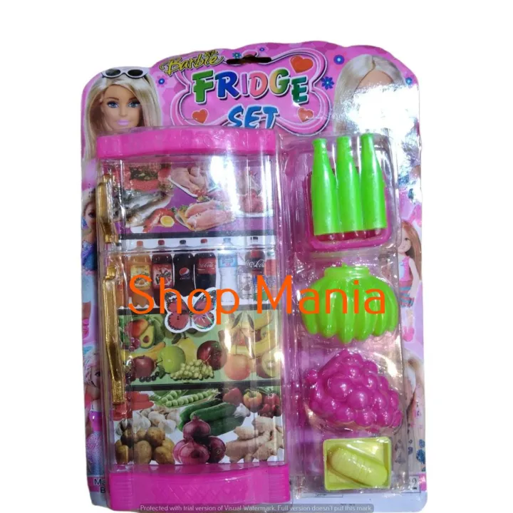 Transparent Fridge Toy With Bottles. Fruits And E.t.c - Fridge Toy For ...