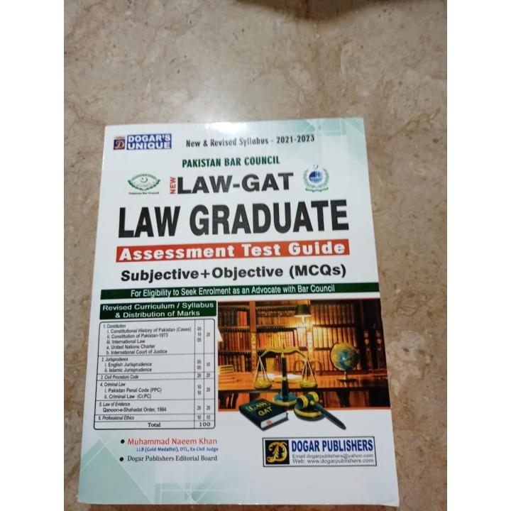 LAW-GAT (LAW GRADUATE) Assessment Test Guide | Daraz.pk