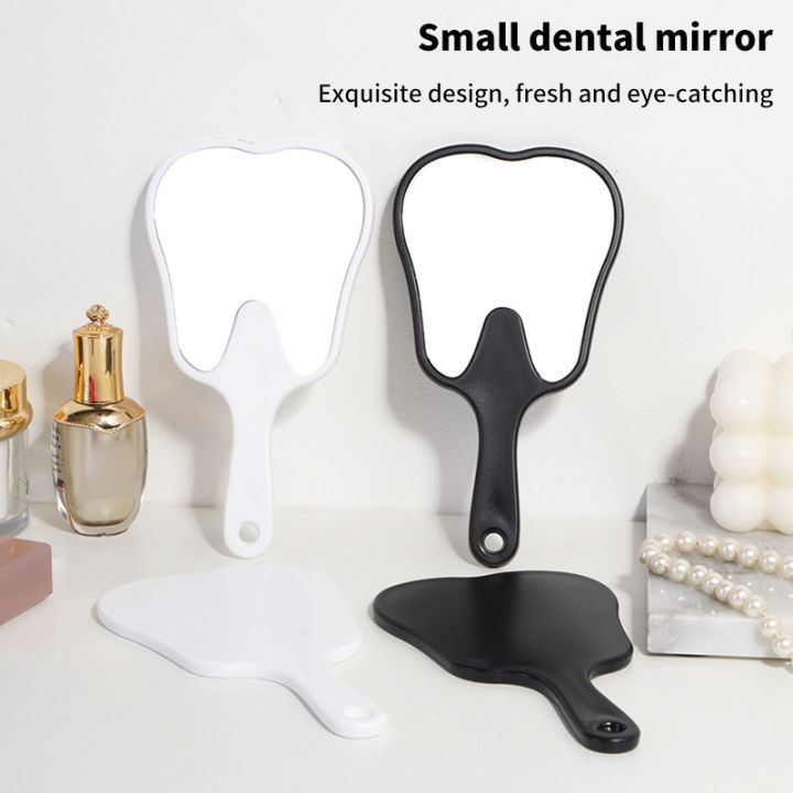 1PC Mouth Mirror Tooth Shaped Mirror Handheld Unbreakable Plastic ...