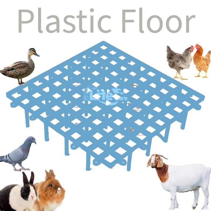 1 Piece - Blue Best Quality Heavy-Duty Plastic Floor Mat – 1x1 Sqft ...