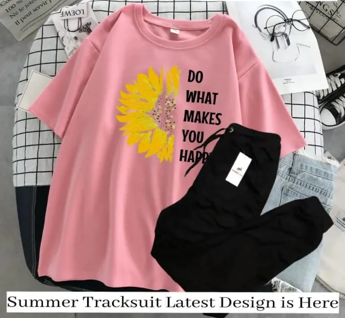 Summer Tracksuit New And Amazing Trendy design Round Neck Half Sleeves ...