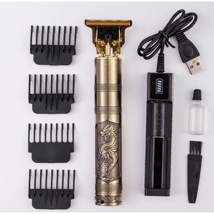 Sheaving machine Vintage T9 Professional Hair Clipper Rechargeable Hair ...