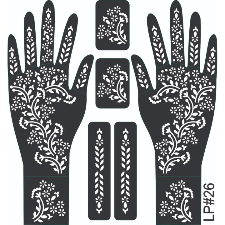 Mehndi sticker stencil designs | Daraz.pk