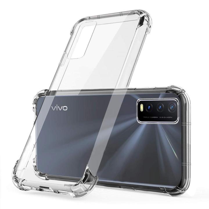 Vivo Y20 Transparent Soft Silicone Back Cover TPU Case With Camera Protection | Daraz.pk