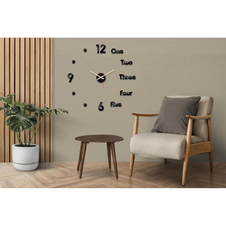 Beautiful Numbering Clock WOODEN DIY CLOCK Large size with large needle ...