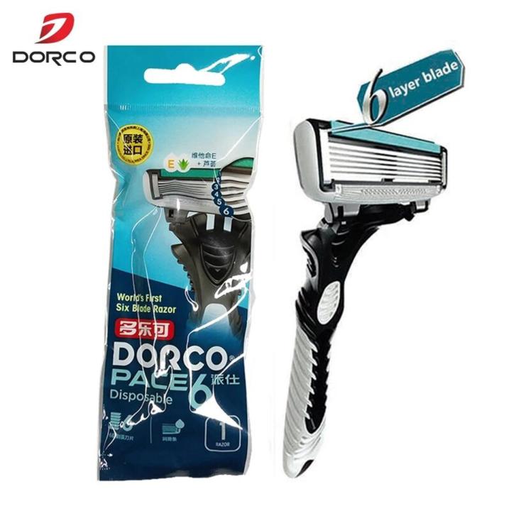 Dorco Personal Stainless Steel Safety Razor Blades,Men Shaving Pace 6 ...