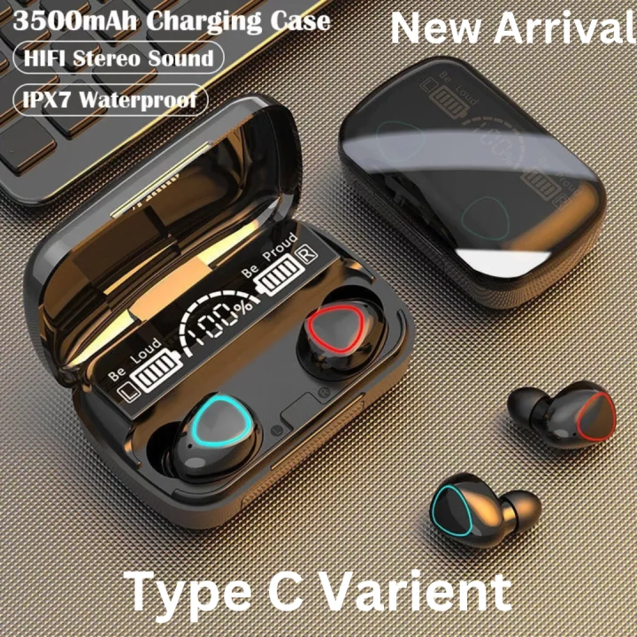 Original M10 Damix Type C & M90 & M19 & I12 TWS Wireless Airpods With ...