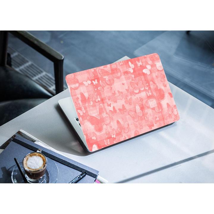 butterflies Pink Laptop Skin Vinyl Sticker Decal, 12 13 13.3 14 15 15.4 ...