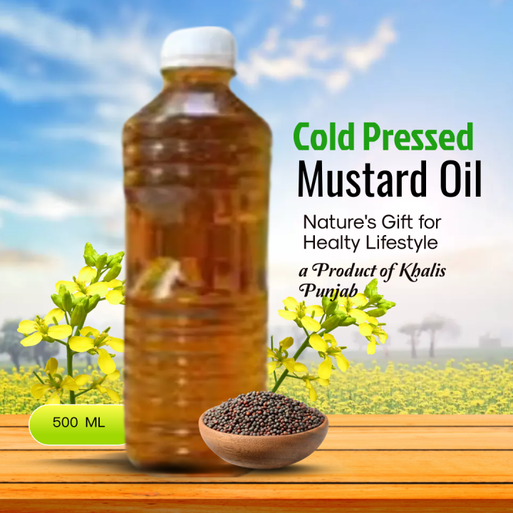 Mustard Oil/ Peeli Sarso Ka Tail 500 ML 100% Pure | Daraz.pk