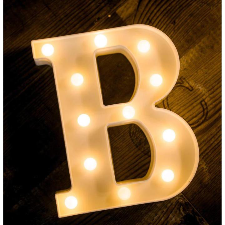 LED Alphabet letter B Lights Alphabet Light Up Marquee Letters Sign for ...
