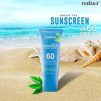 Maliao Green Tea Water Sunscreen SPF 60 PA+++ Broad Spectrum Sunscreen ...