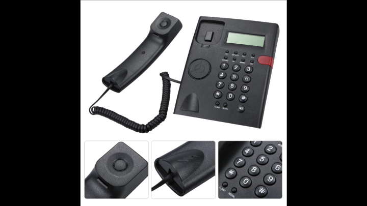 30 Days Warranty Loud Speaker PTCL Landline Telephone Set CLI Number Display Desktop Battery ...