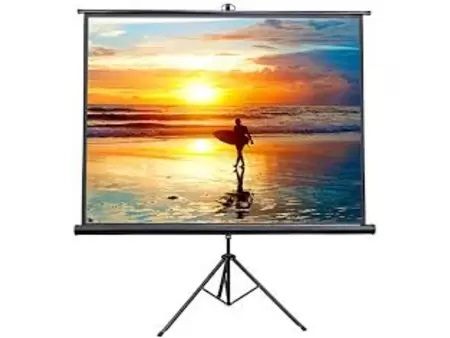 Projector Screen 72 inch Tripod Portable 6x6 Feet 1:1MW Speed-X (FINE ...