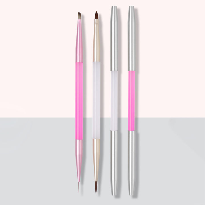 Double Headed Diy Painting Brushes For Nail Art Design Witn Pen Cover ...