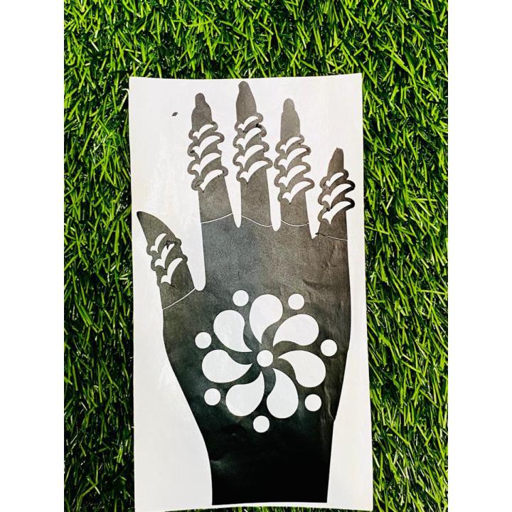 Random Design Mehndi stickers Mehndi papers Mehndi designs (Pair ...