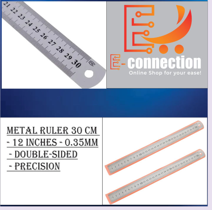 Steel Scale Ruler 12 Inch 30CM | Daraz.pk