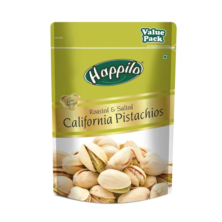Happilo Premium Californian Roasted & Salted Pistachios 250g | Pista ...