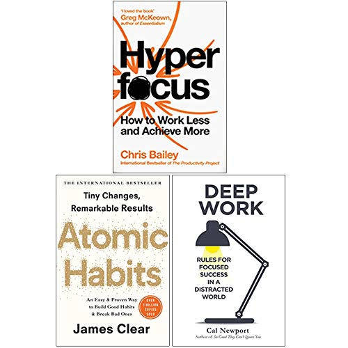 Hyper Focus, Atomic Habits, Deep Works. 3 Book Set. | Daraz.pk
