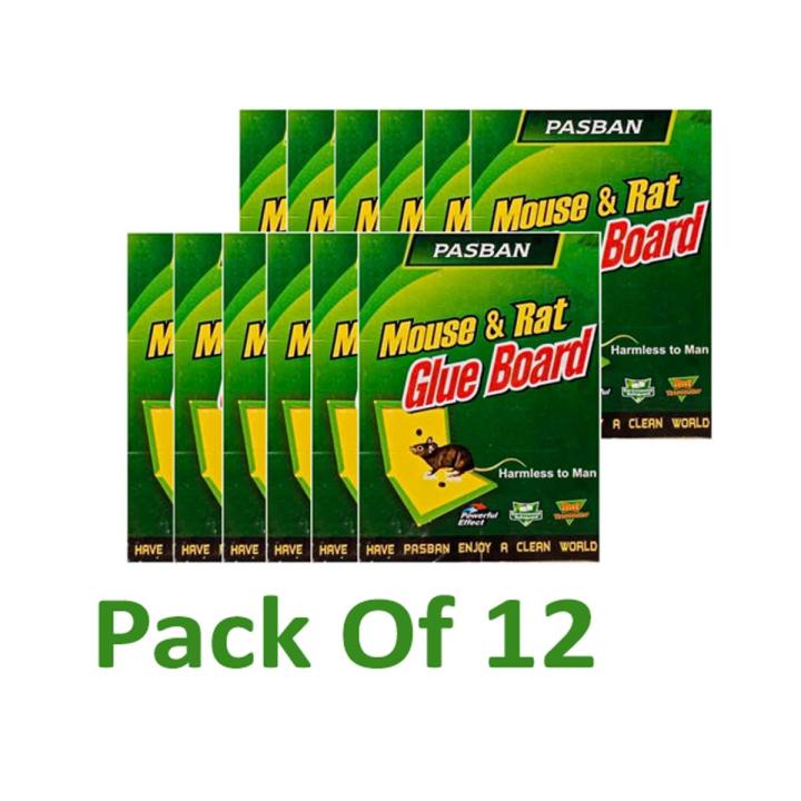 Pack of 12 / 10 / 08 /05 Reusable Catch Mouse Glue Traps | Rat Trap ...