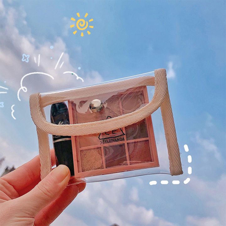 Small Transparent Coin Purse PVC Clear Mini Female Purses Women Coin ...