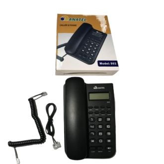 Anatel Wall Mountable Telephone Set with Caller ID CLI Direct Plug & Play Phone is designed for ...
