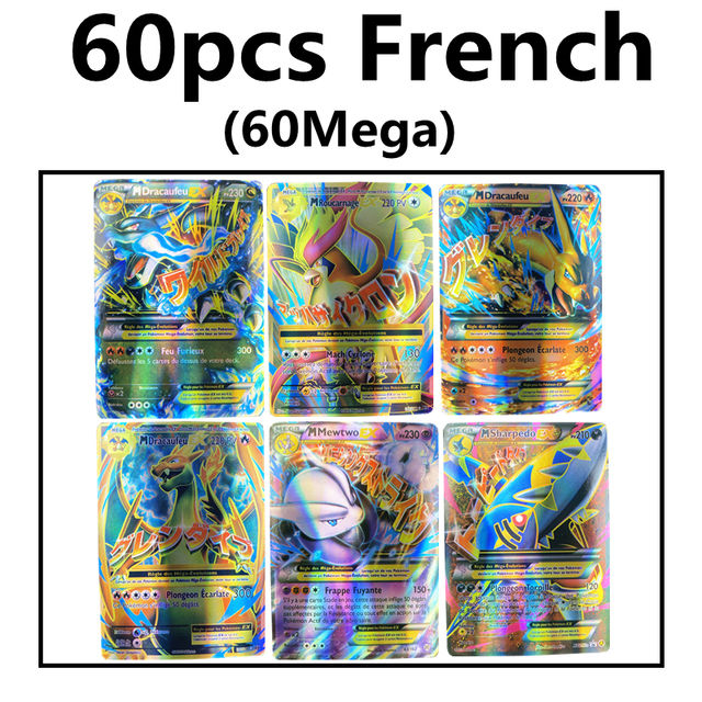 60Pcs Pokemon Card Shining Vmax TAG TEAM GX Cards Charizard Game Battle ...