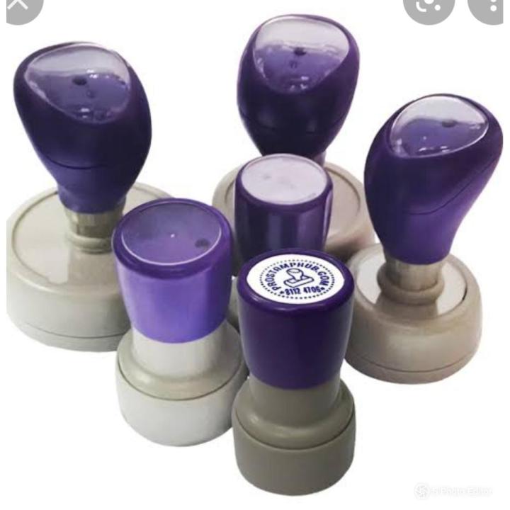 Pre ink flash round stamp with customize detail | Daraz.pk
