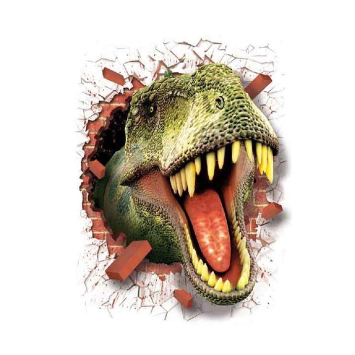 NYT Lala 3D Dinosaur Wall Paper Antistatic Wall Sticker Through-Wall Wall Poster | Daraz.pk