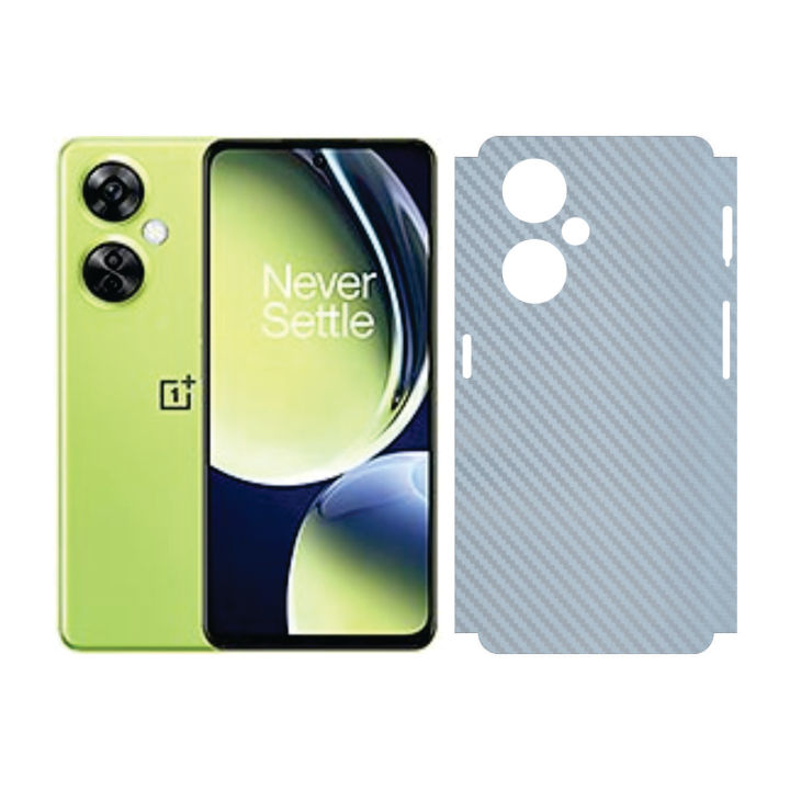 OnePlus Nord CE 3 Lite Back Paper BWS Carbon Silver Sheet Anti-stain ...