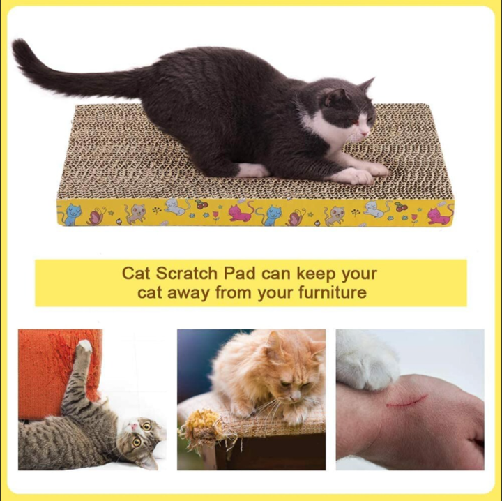 Cat Scratch Pad Indoor Cats With Catnip Kitty Scratch Pad Textures ...