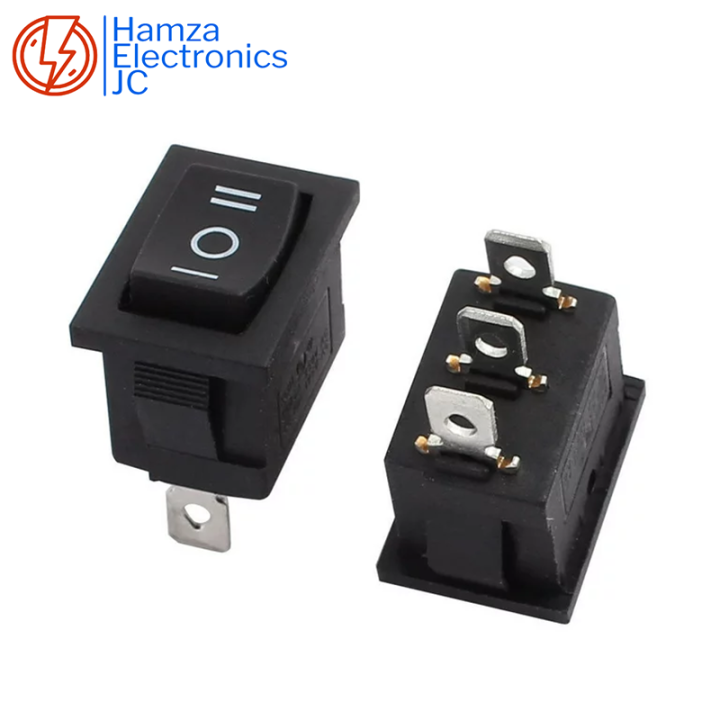 2/5/10 Piece Push Button Switch 10x15mm SPST 3Pin 3 Position 3A 250V ...