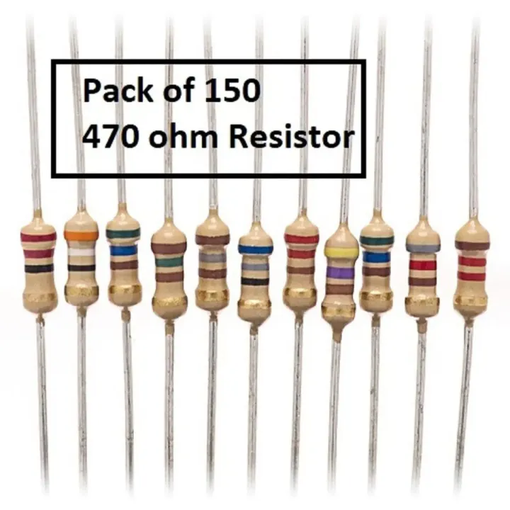 Resistor 470 ohm resistors 1/4W (150pcs) | Daraz.pk
