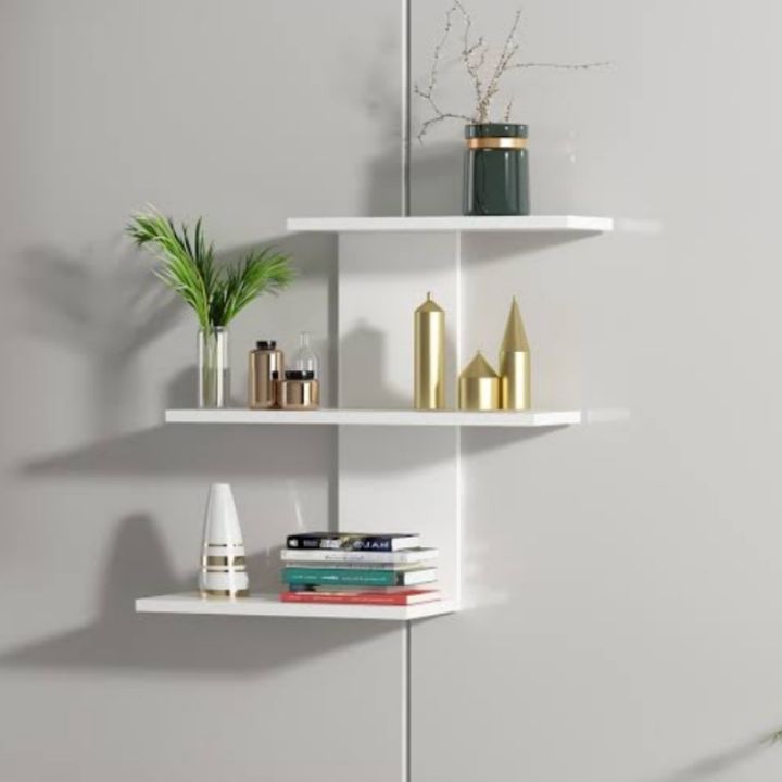 Wall Mounted Floating Shelf Modern design 3-Tier Wall Shelves | Daraz.pk
