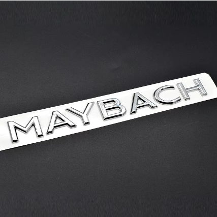 3D ABS Chrome Maybach Letters for Rear Trunk Emblems Badge fit S Class ...