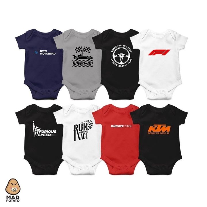 Mad POTATO F1 RACING RACE TEAM FERRARI Baby Onesie Romper Unisex ...