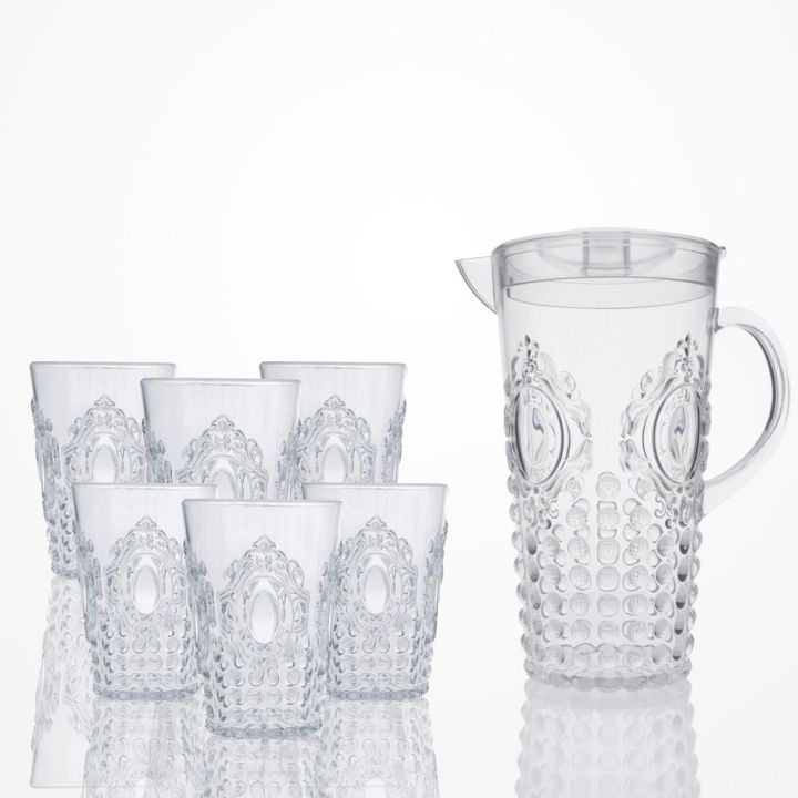 Pack Of 3/6 - Acrylic Plastic Glasses - Stylish and Durable Drinkware ...