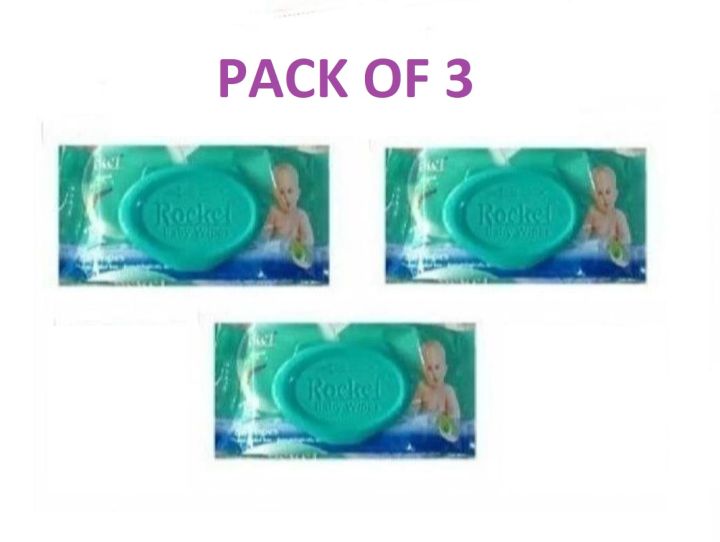 Rocket Baby Wipes (72 Sheets) (3 PACKS) | Daraz.pk