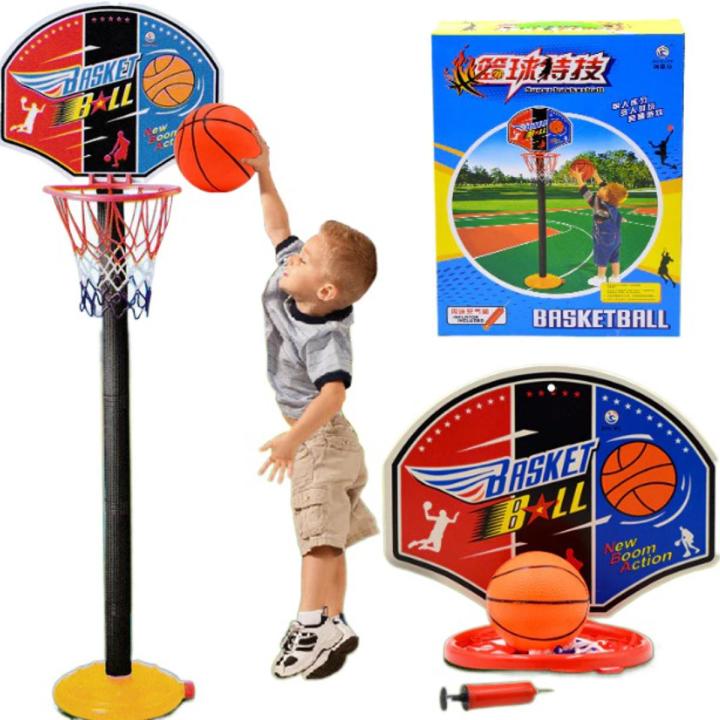 Super Sports Basketball Set With Adjustable Basketball Stand and ...