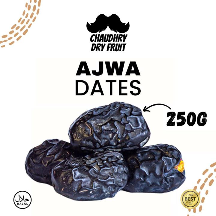 Ajwa Dates Premium Quality Ajwa Khajoor Grade A+ 250gram | Daraz.pk