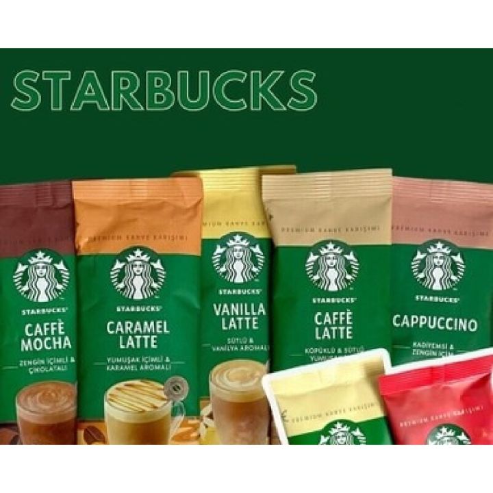 Starbucks Instant Coffee Sachet 22g(Pack of 5) - Caffe Mocha - Vanilla ...