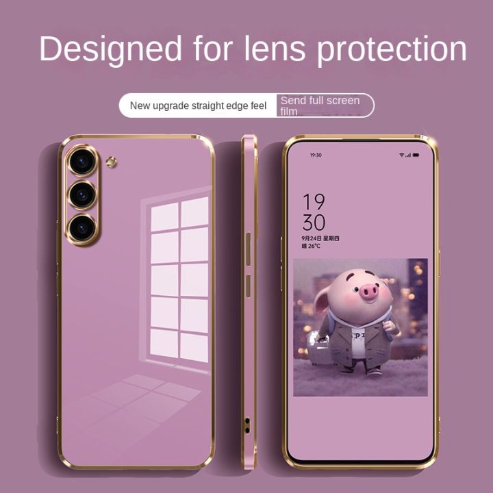 Samsung Galaxy A25 A15 5G A35 A55 5G 6D Plating Rubber Silicon Casing Full Camera Cover ...