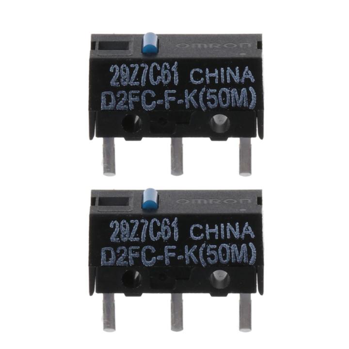 2Pcs Original OMRON D2FC-F-K (50m) Blue Dot Mouse Micro Switch | Daraz.pk