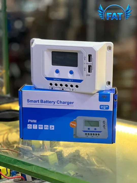 Solar Charge Controller 30A 12V/24V Solar Panel PWM Charge Controller ...