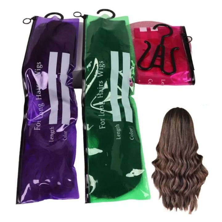 Transparent Wig Storage Bag Practical PVC Dustproof Large Hair Storage ...