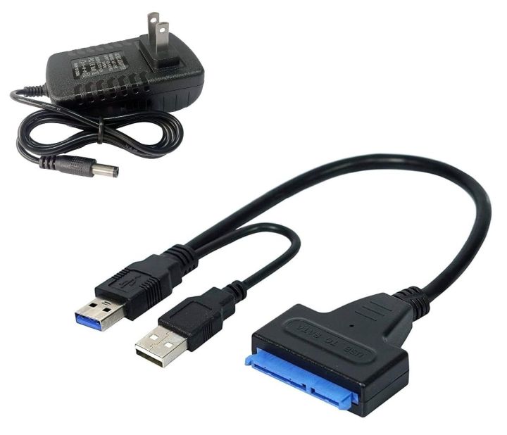 SATA III Dual USB 3.0 Cable USB 3.0 to SATA Cable with 22 Pin Sata to ...