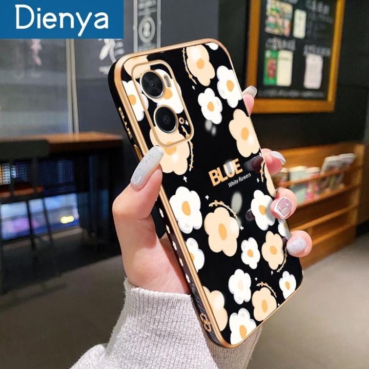 dienya For OPPO A76 A36 A96 Case Luxury Plating Soft Casing Print ...