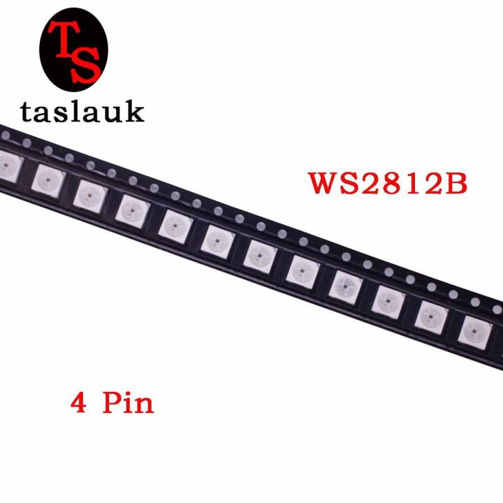 10~1000pcs WS2812B (4pins) LED Chip 5050 RGB SMD White version WS2812 ...