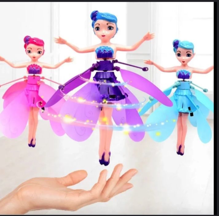 Magic Flying Fairy Princess Barbie Doll With Led Lighting Infrared ...