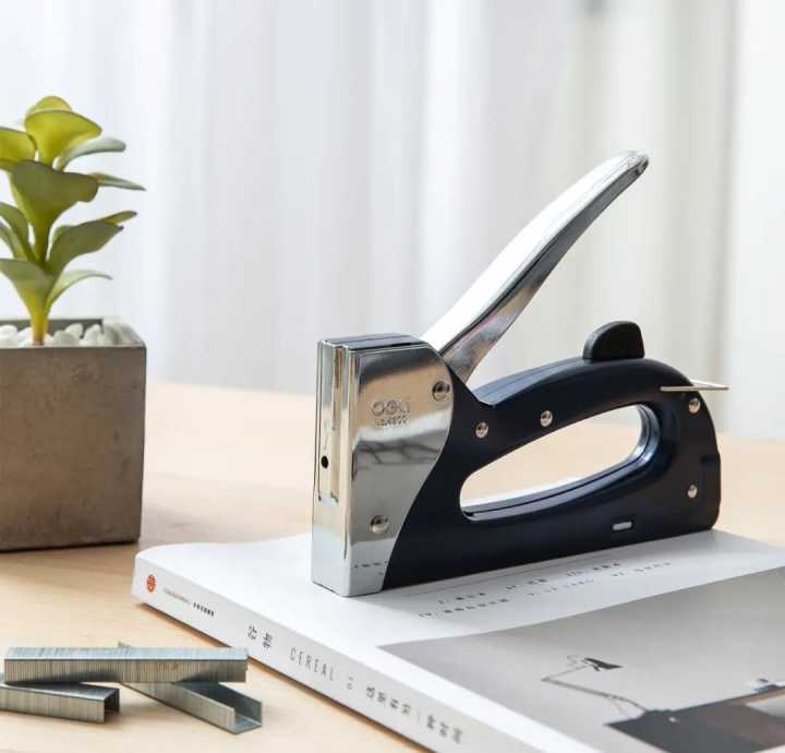 Deli - E4600-Tacker/Staple Gun Set Tack up to 10mm Thickness | Daraz.pk